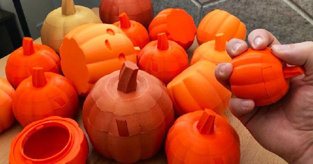 Creepy Halloween Pumpkin trick box! by OReegamiYT | Download free STL ...