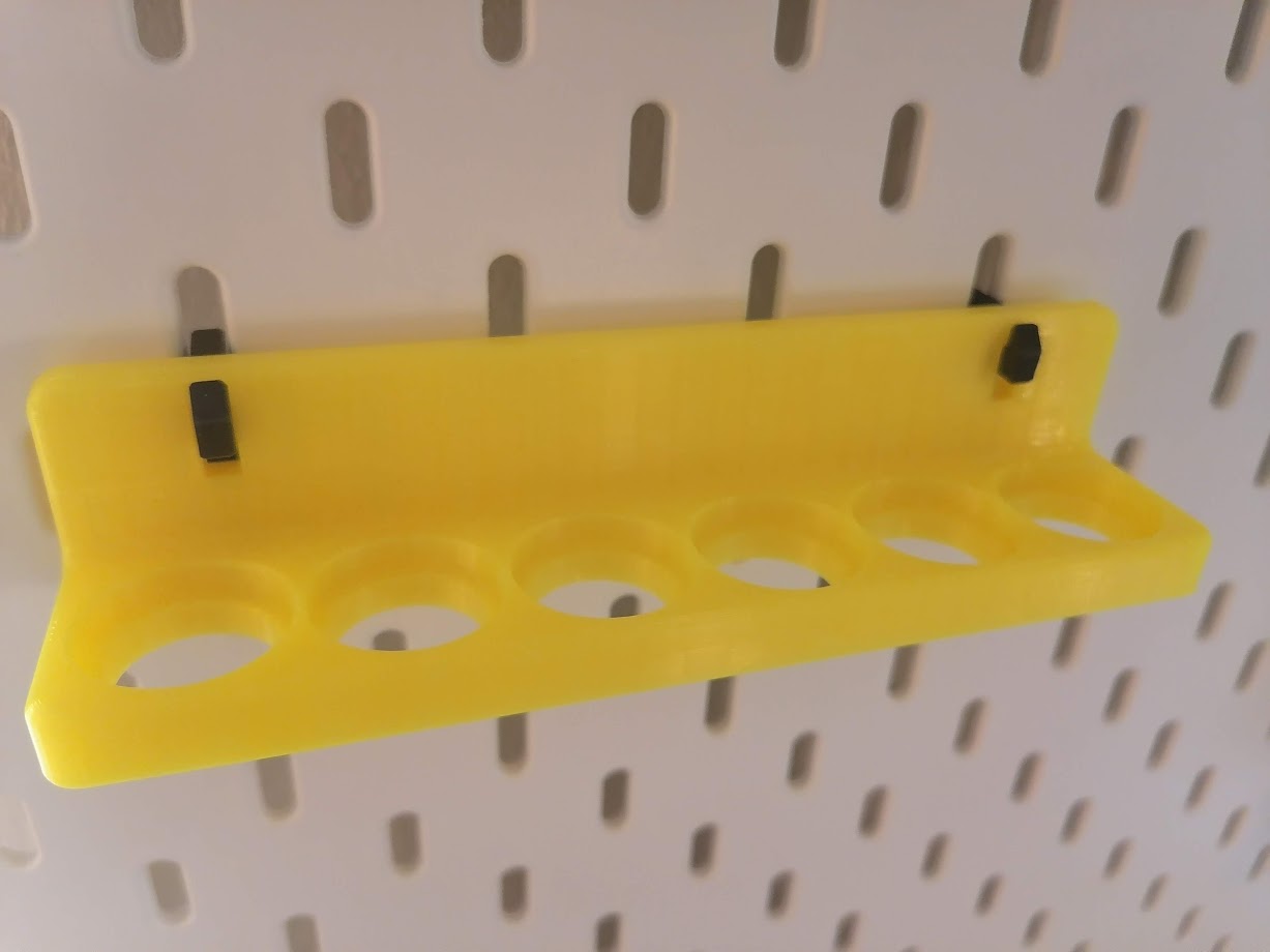 Vallejo paint rack for Ikea Skådis by makaaberi | Download free STL ...