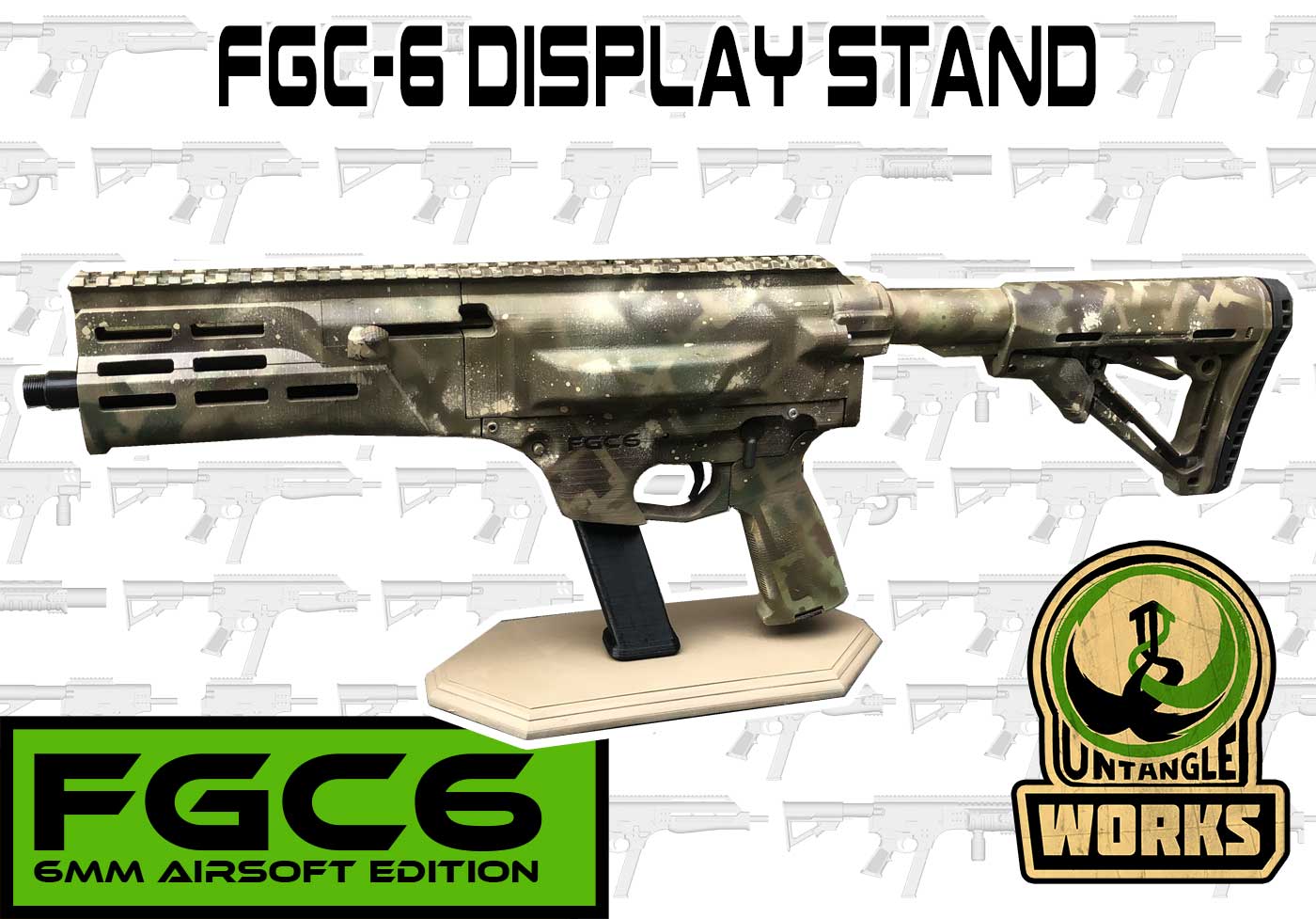 FGC-6: display stand for the GBB models by UntangleWORKS | Download ...