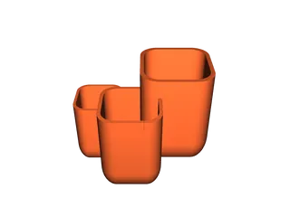 Overlapping Pen Cup by Triple G Workshop | Download free STL model ...