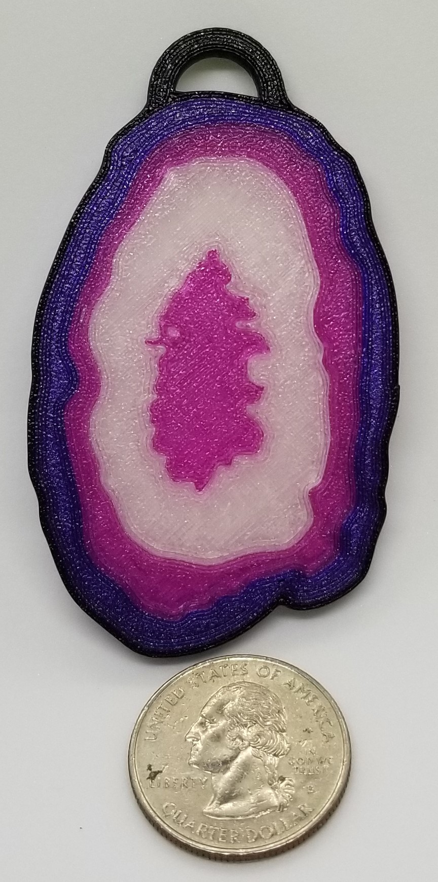 Geode slice ornament 1 - multicolor by 3D Gene Designs | Download free ...