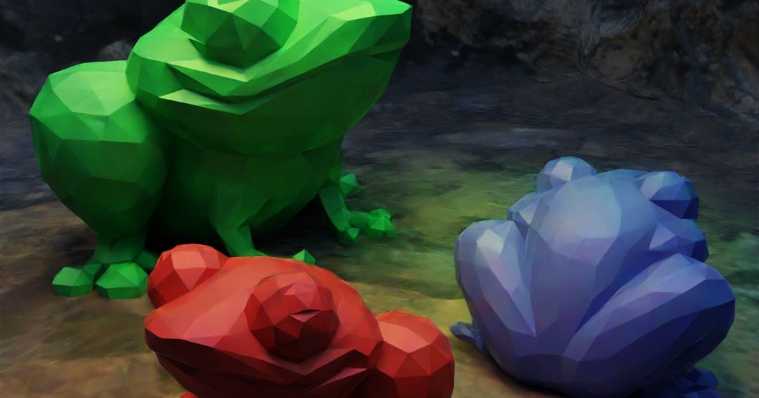 Ribbits the Simple Cute Low Poly Frog by Maker81 | Download free STL ...