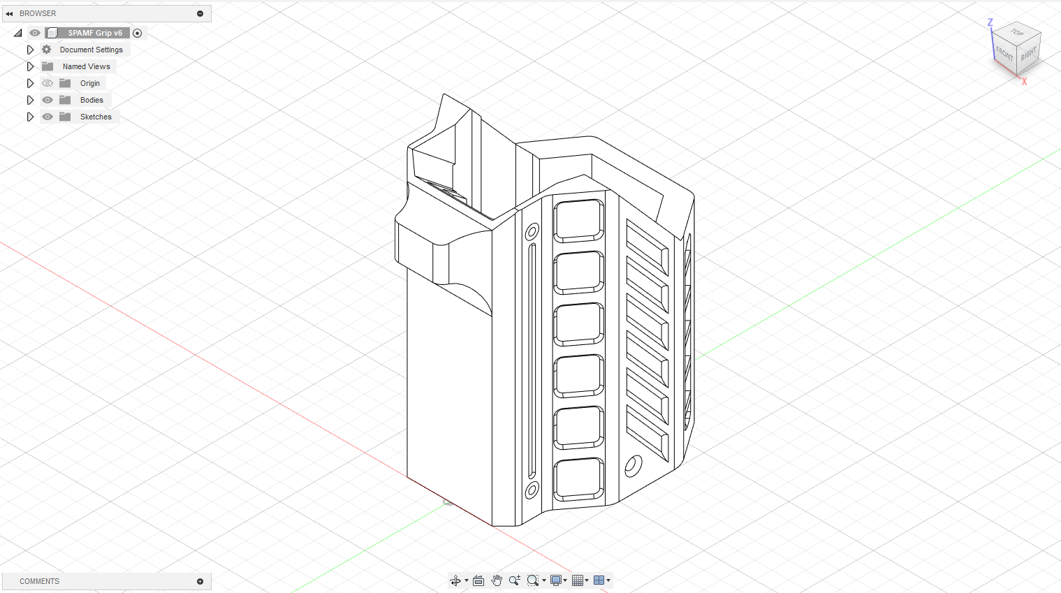 Custom Super SPAMF Grip by SFL_GinKz | Download free STL model ...