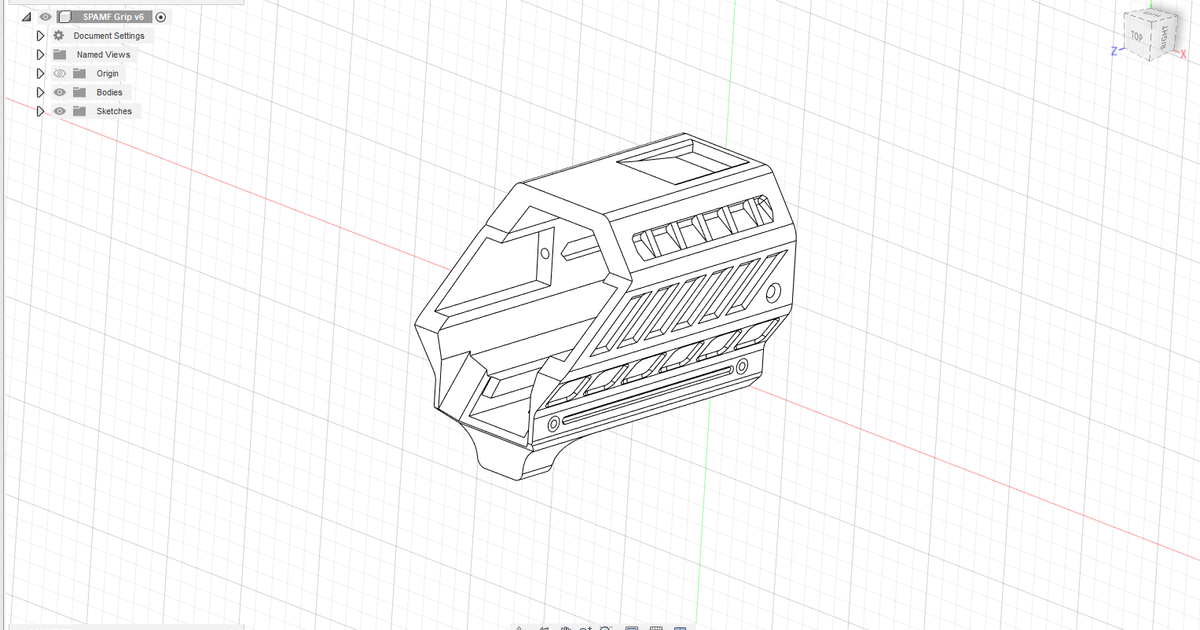 Custom Super SPAMF Grip by SFL_GinKz | Download free STL model ...