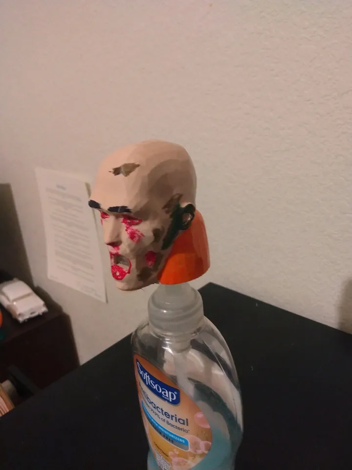Zombie Head Vomiting Soap Dispenser by Jesster | Download free STL ...