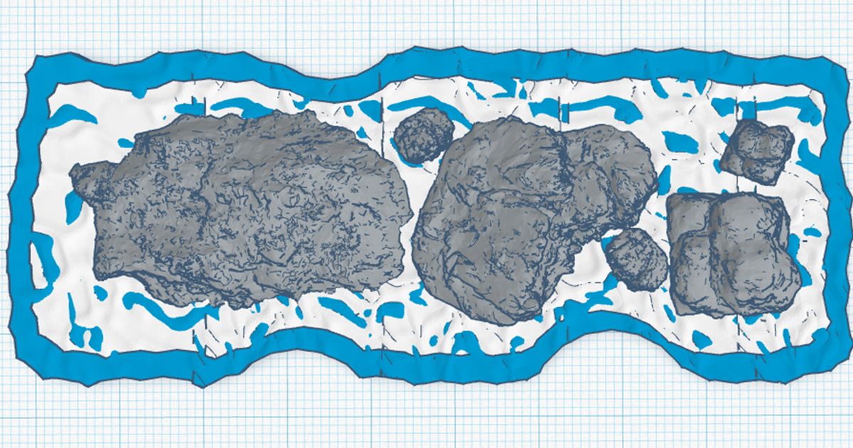 Mantic Armada Island Terrain - Medium Rocks by TigerTone | Download ...