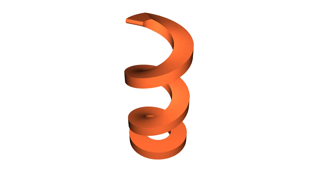 Printed spiral spring (no supports needed) by HD_Creator | Download ...