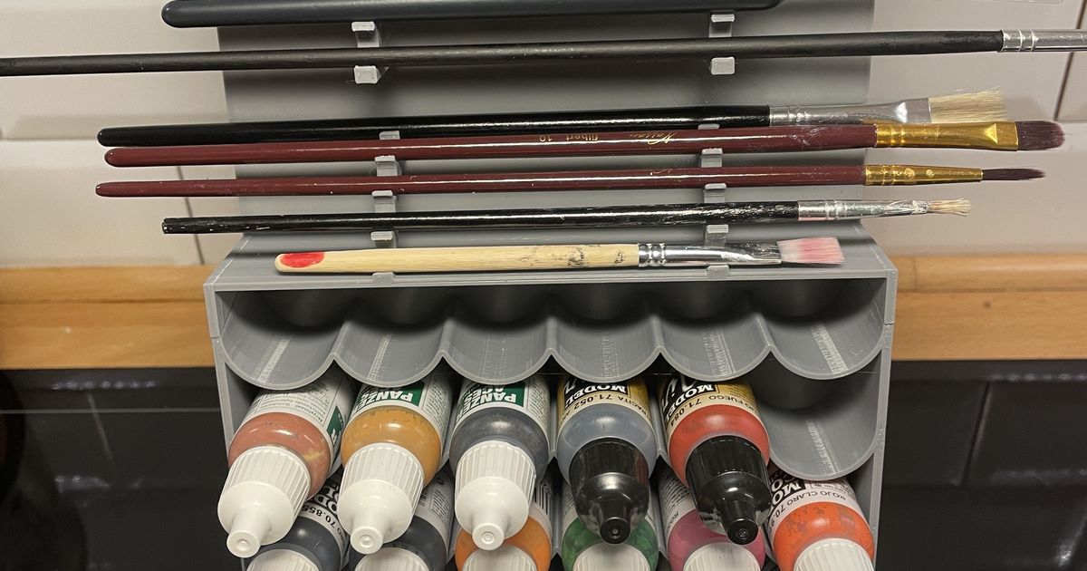 Brushrack by Icebear | Download free STL model | Printables.com