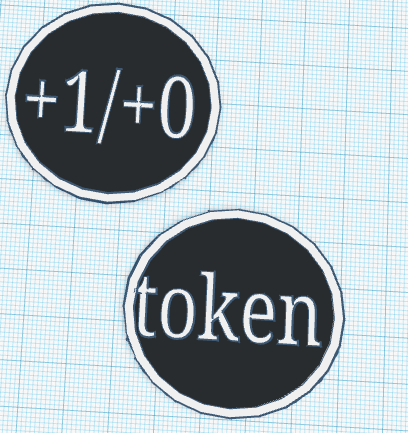 mtg +1/+1 token and a 1/1 token creature token by archimedes | Download ...