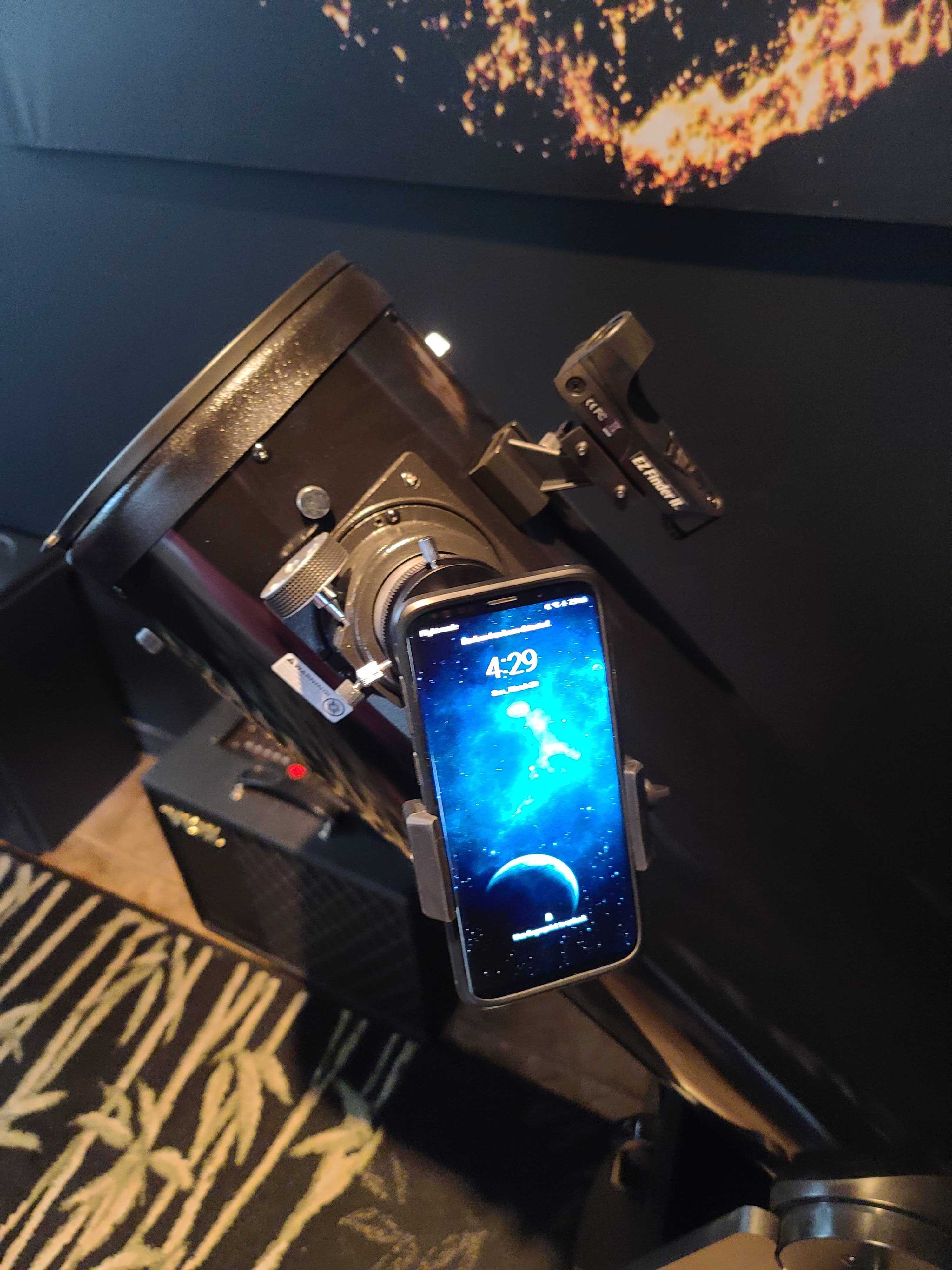 Microscope to Telescope Phone Mount Adapter by Dave B | Download free ...