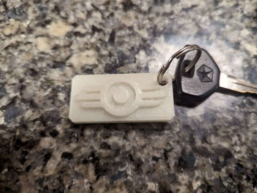 vault tech keychain by adamz01h | Download free STL model | Printables.com