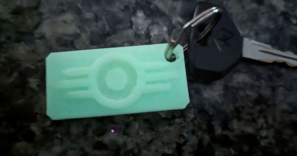 vault tech keychain by adamz01h | Download free STL model | Printables.com