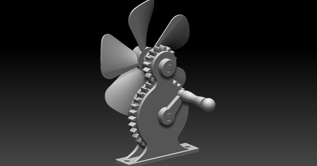 Hand-powered fan by Anycubic Community | Download free STL model ...