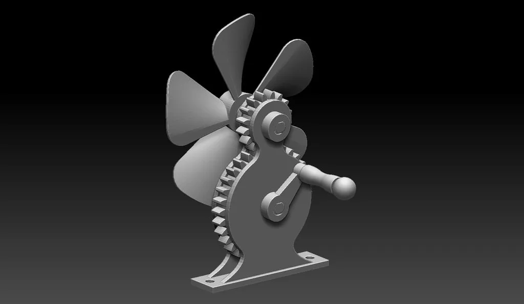 Hand-powered fan by Anycubic Community | Download free STL model ...