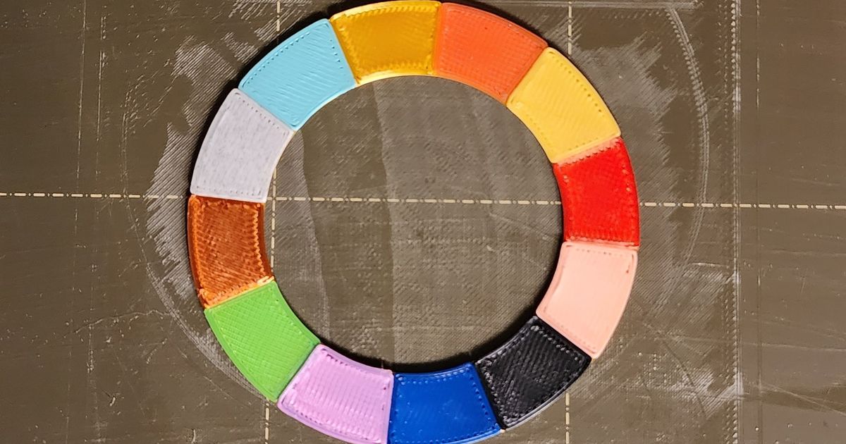 12 Color Multi Material Test Ring by ChapinDesignSolutions | Download ...