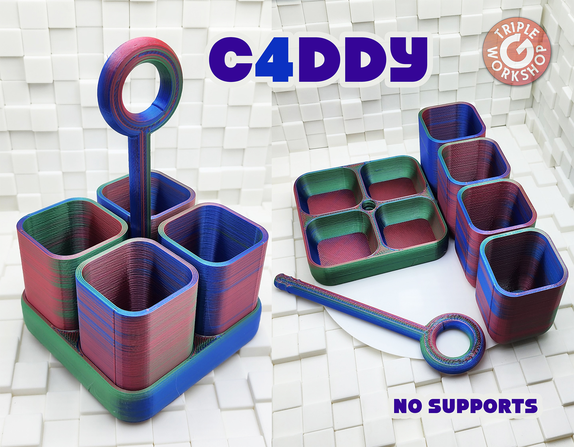 C4ddy ∎ Modular ∎ Portable by Triple G Workshop | Download free STL model | Printables.com