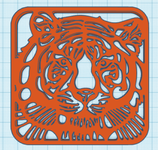 Tiger Coaster by Florimond Chu | Download free STL model | Printables.com