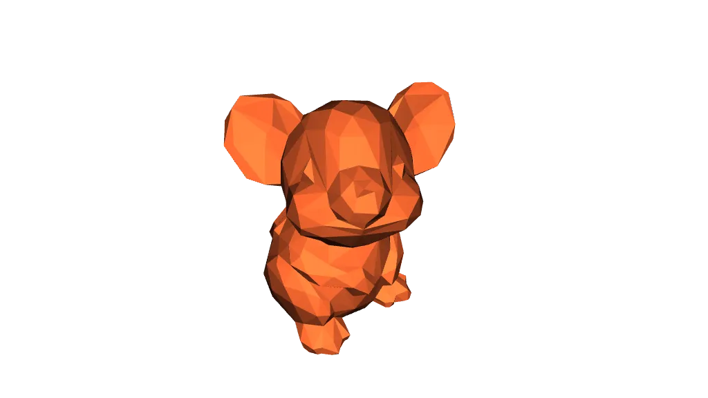 Cute Low Poly Mouse by Maker81 | Download free STL model | Printables.com