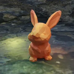 Cute Low Poly Bunny by Matthias L | Download free STL model ...