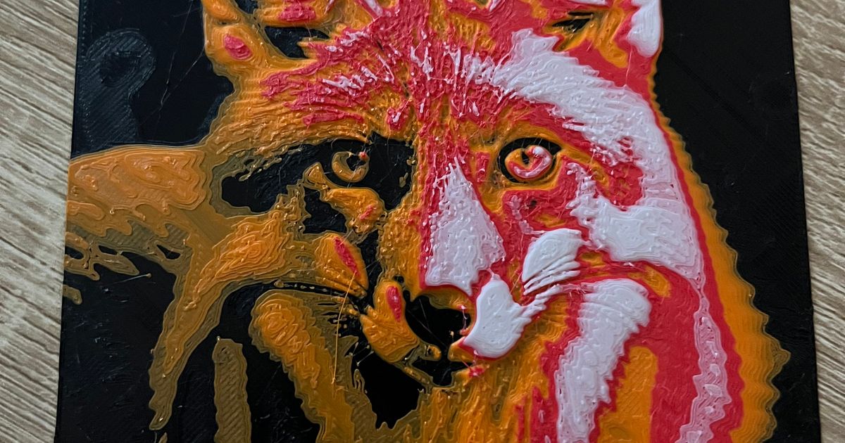 AI-Generated Red Fox by Phantom Printer | Download free STL model ...