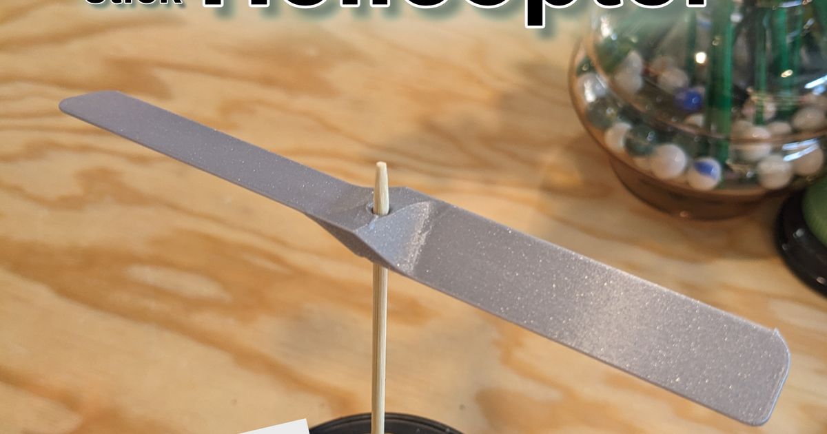 Wood-Stick Helicopter / Schaschlickspieß Hubschrauber by LHB | Download ...