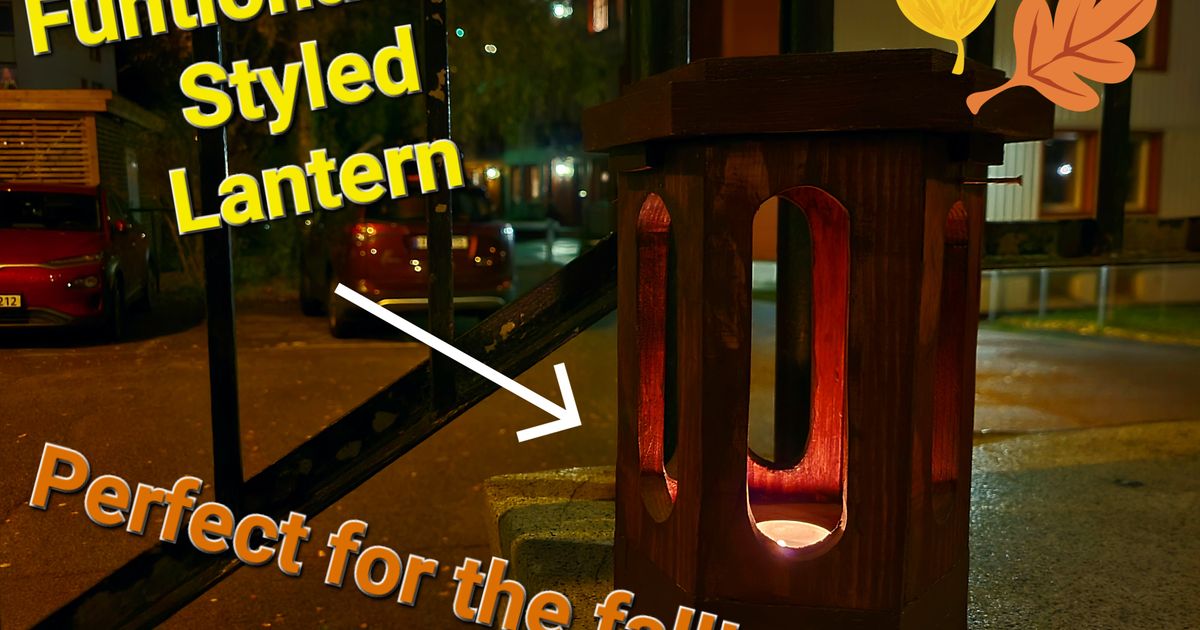 Cozy Functionalism Style Lantern by _tbf | Download free STL model ...