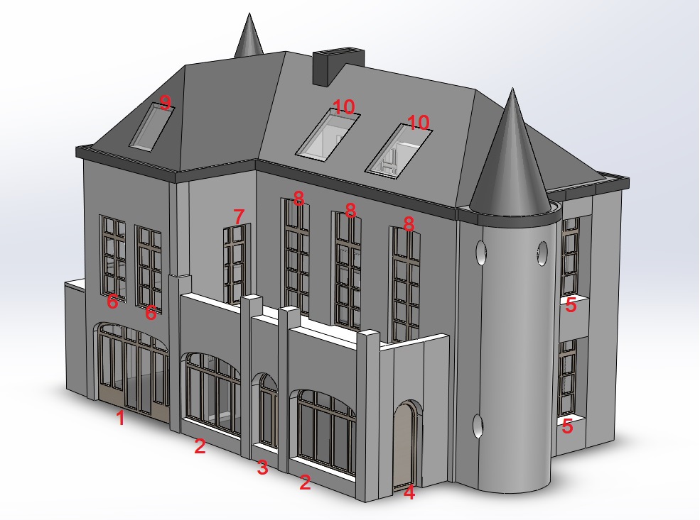 Castle / Manoir by Btjr | Download free STL model | Printables.com