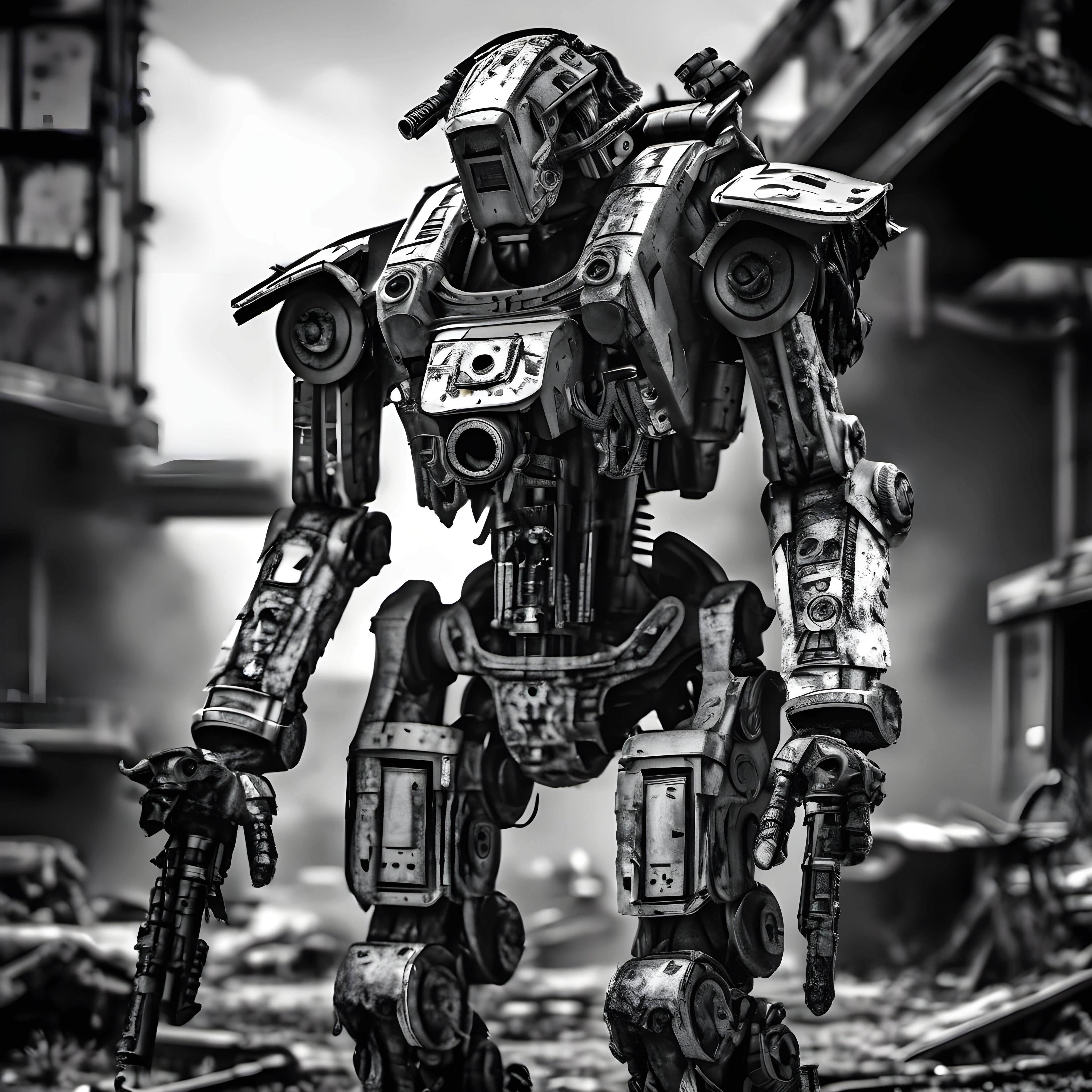 Mech Warrior - Hueforge by Bottega.co.nz | Download free STL model ...