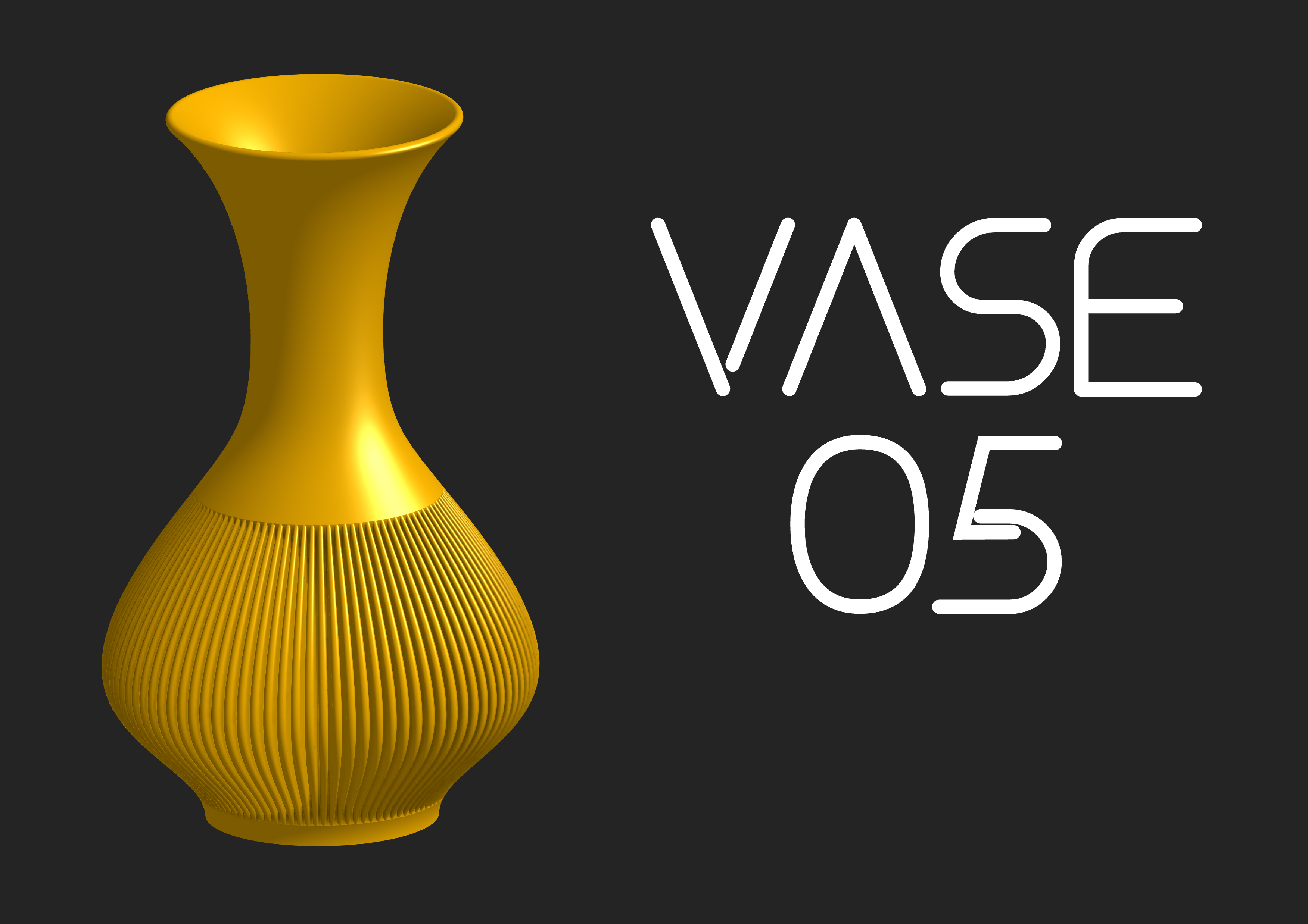 Váza 05 - Cupka by BigeMX | Download free STL model | Printables.com
