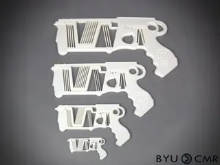 Printable Paper Gun Templates