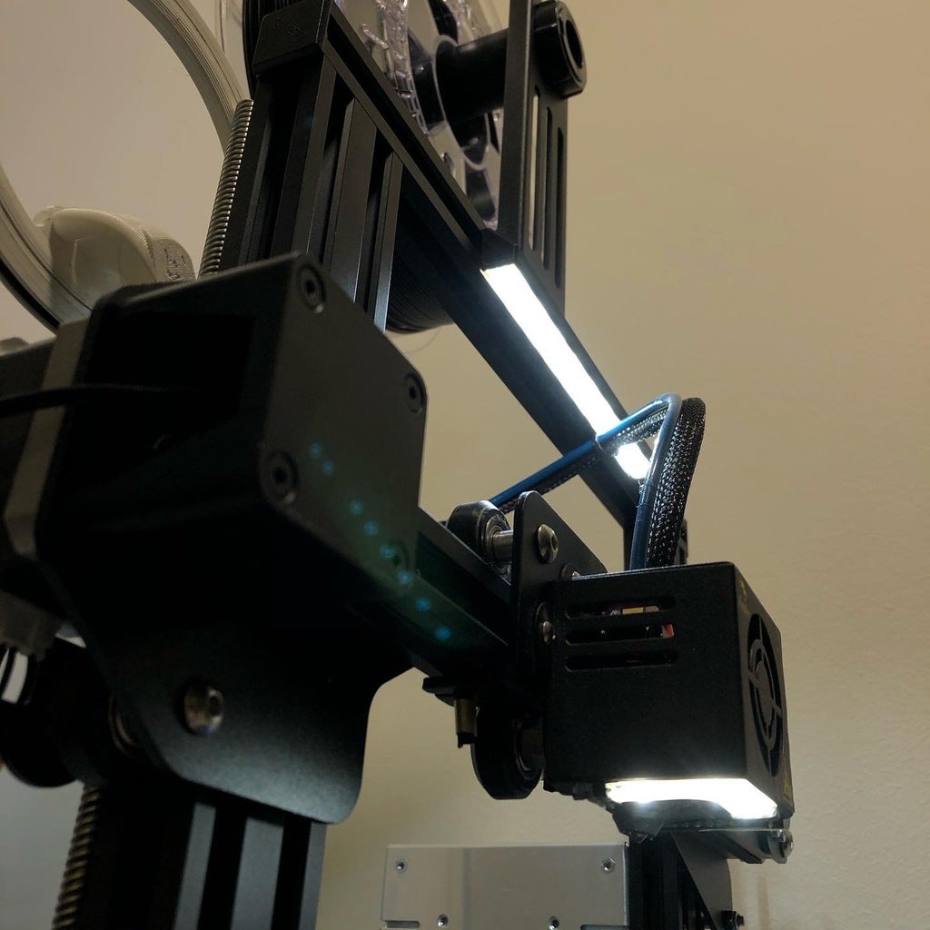Ender LED light bar mount by printornaut | Download free STL model ...