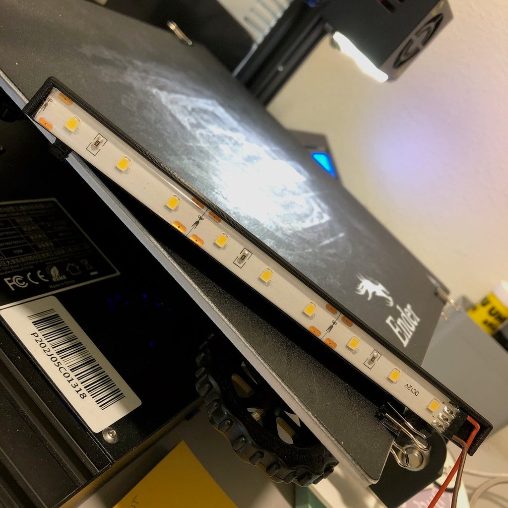 Ender LED light bar mount by printornaut | Download free STL model ...