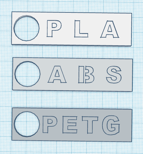 Material Tags V1 by Twan | Download free STL model | Printables.com
