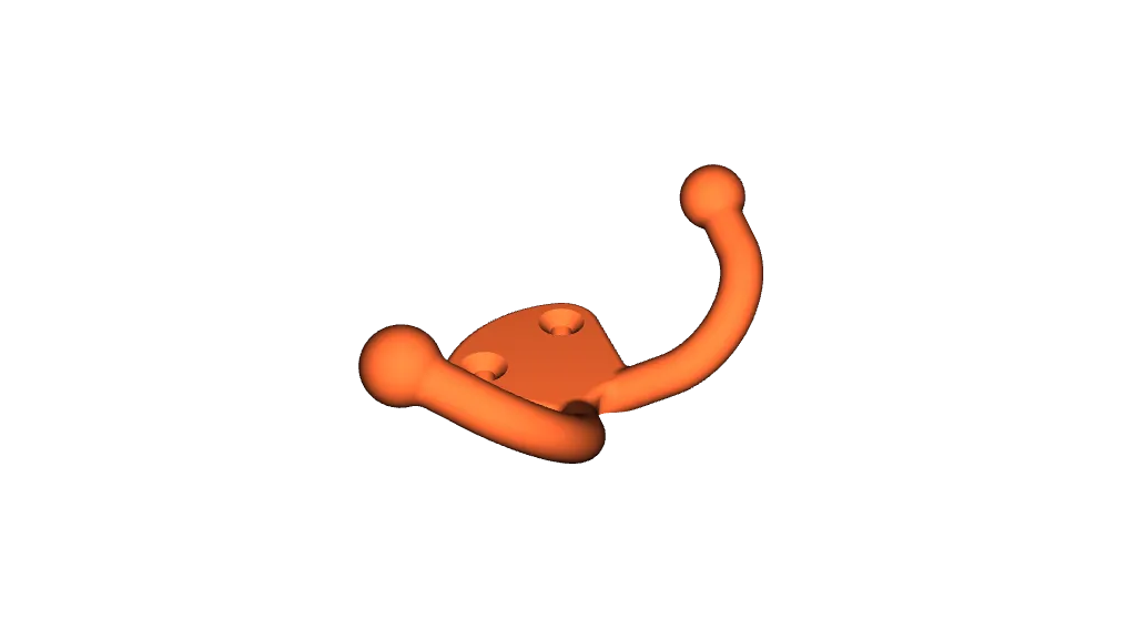 Fighting octopus double wall hook by furrfu | Download free STL model ...