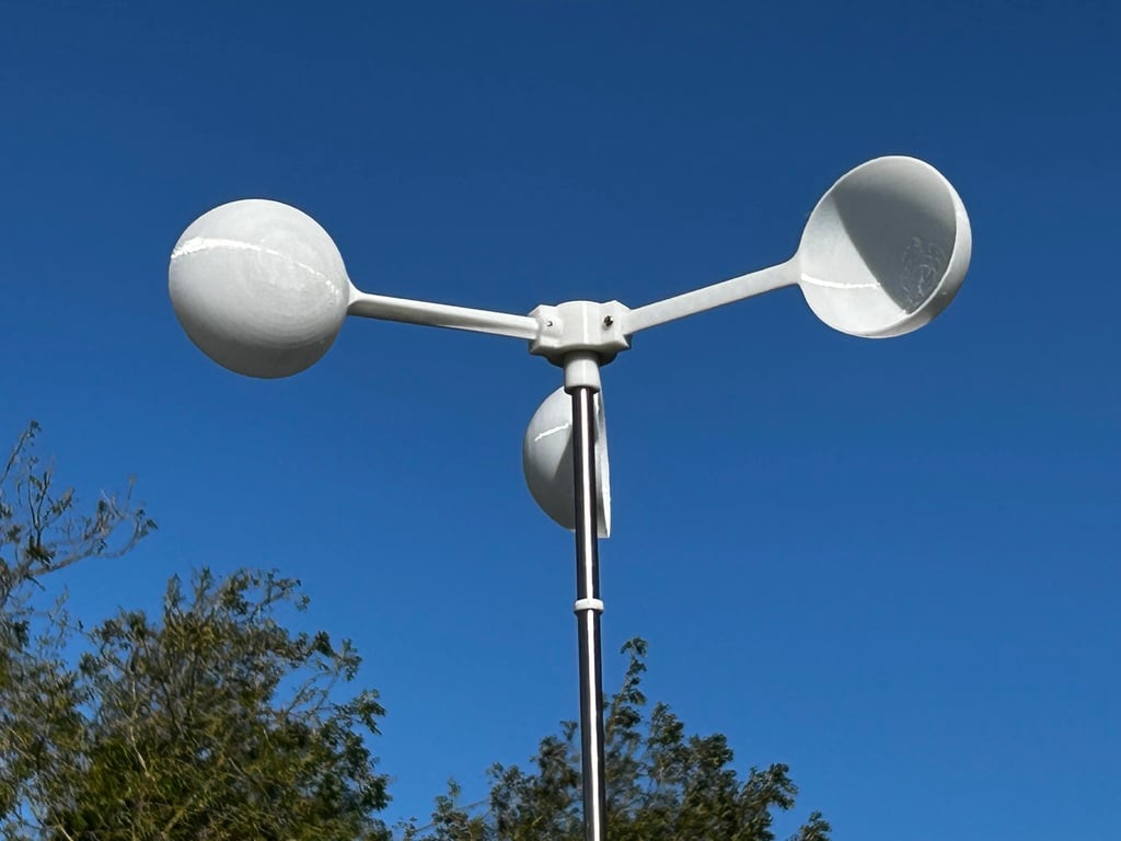 Modular Anemometer with roller scate bearing by jattie | Download free ...