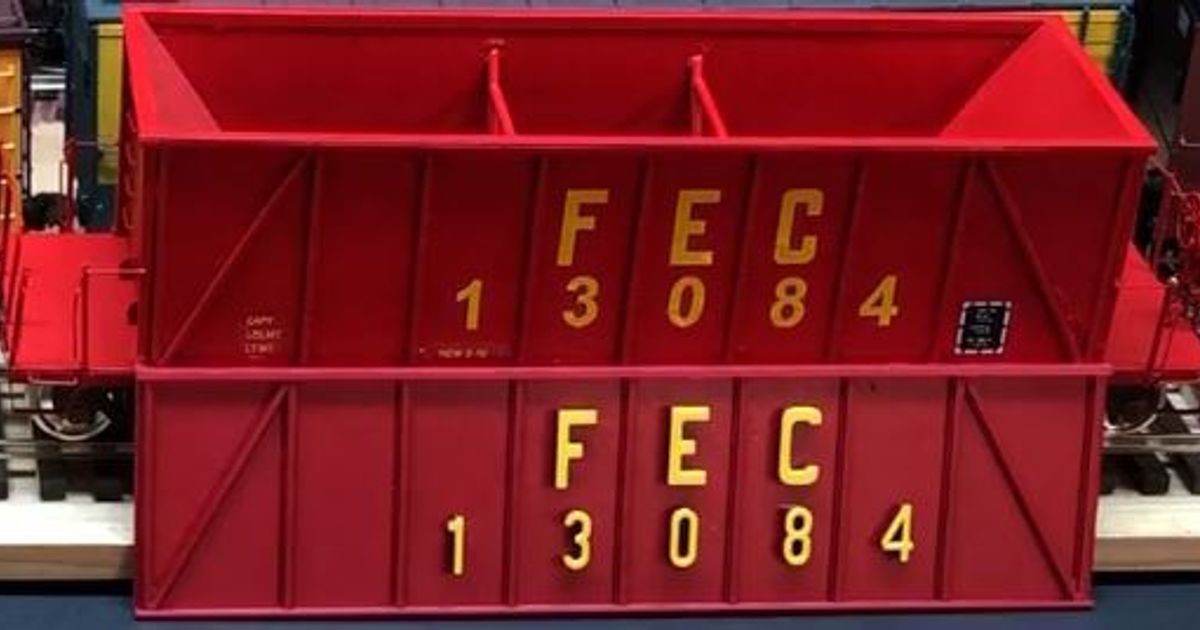 O Scale 2 Rail FEC Hopper Car by JW_O_Scale | Download free STL model ...