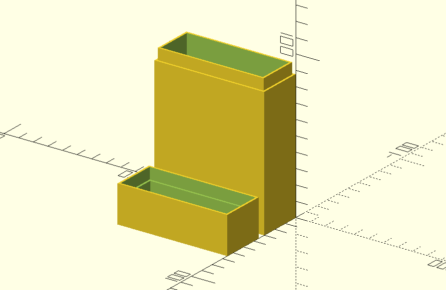 Simple customizable Box - Parametric - buildplate rotation -openSCAD by ...
