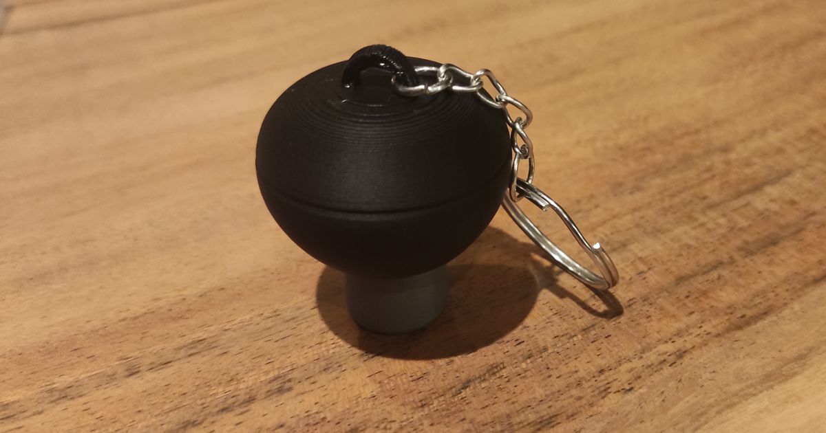 3D Weber BBq kettle grill keychain by TravockMD | Download free STL ...