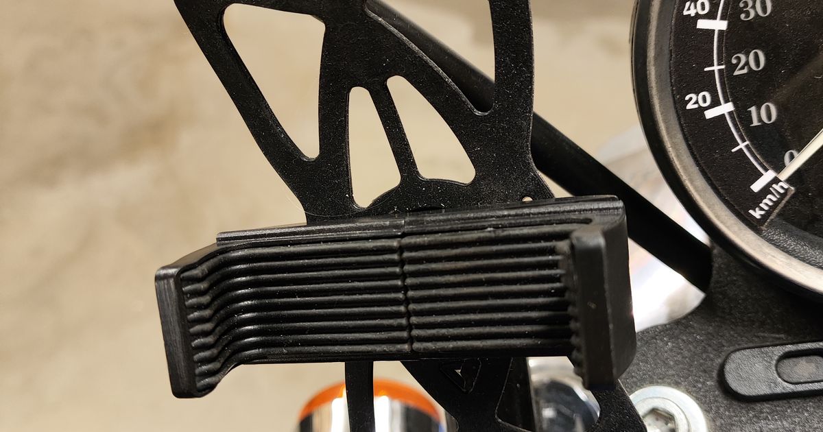Phone ball mount for Harley-Davidson handlebars by ErnestasVai ...