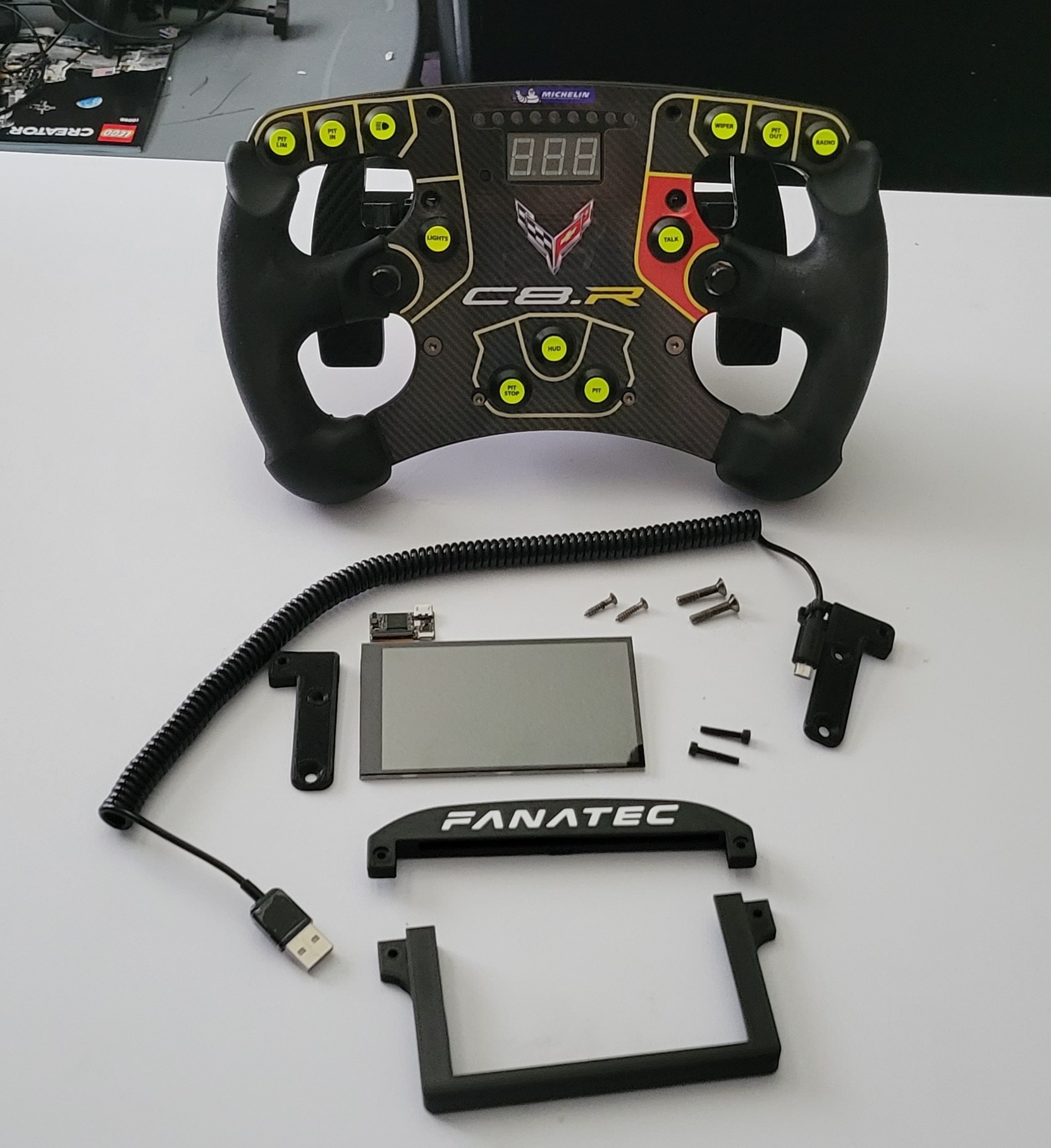 4.3" Screen Mount for Fanatec Formula Wheel by Tim Collier | Download ...
