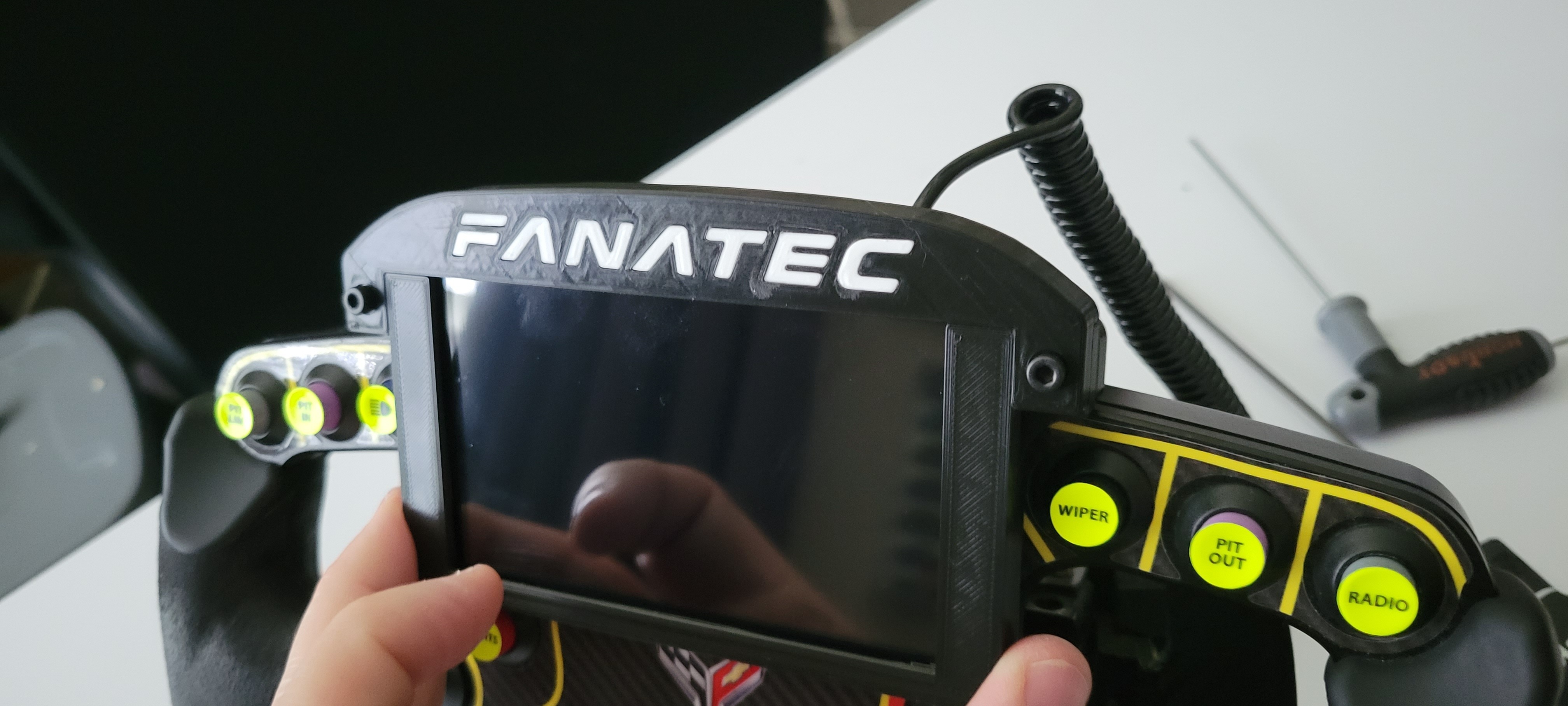 4.3" Screen Mount for Fanatec Formula Wheel by Tim Collier | Download ...
