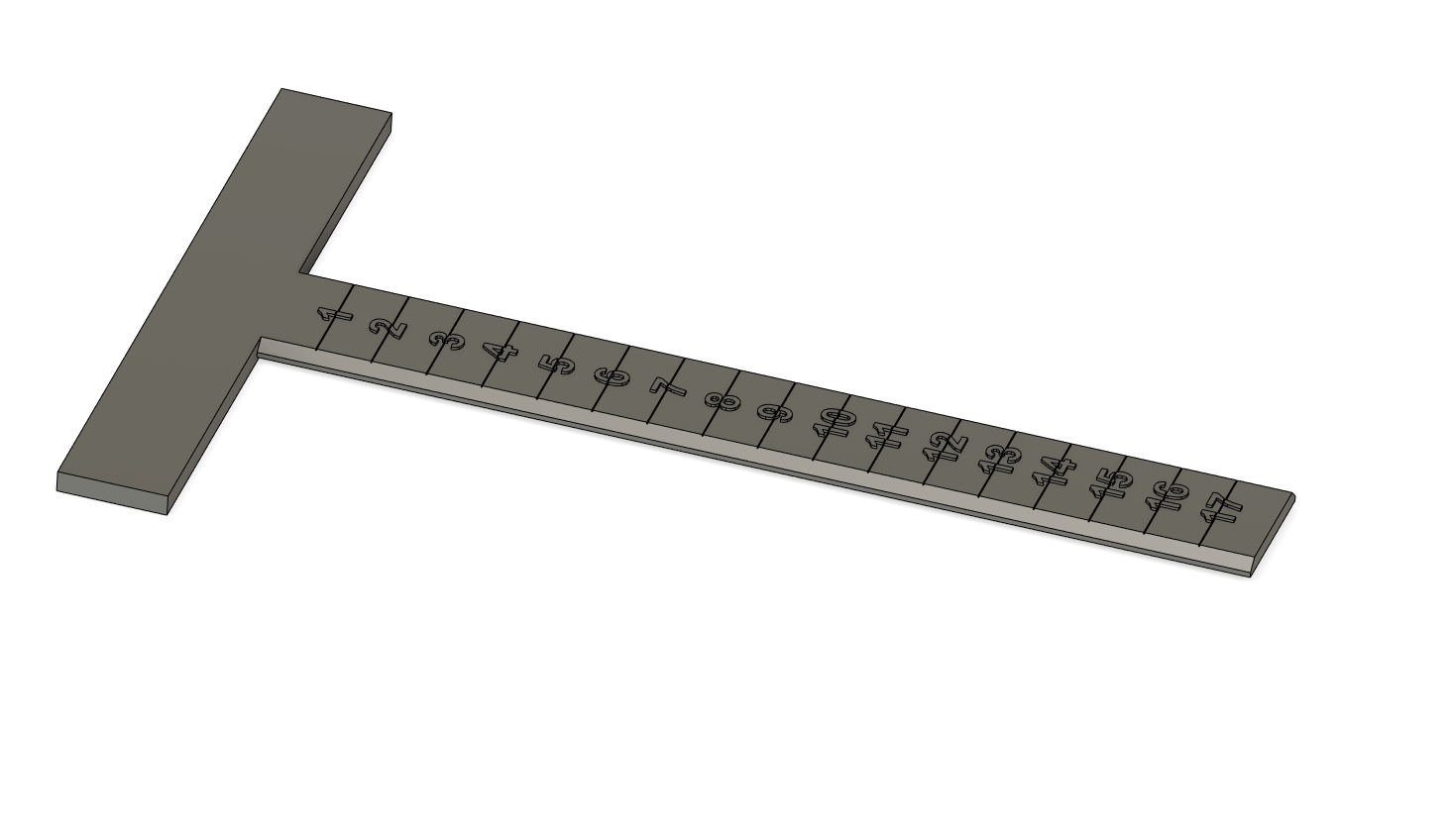 T-Ruler by BS | Download free STL model | Printables.com