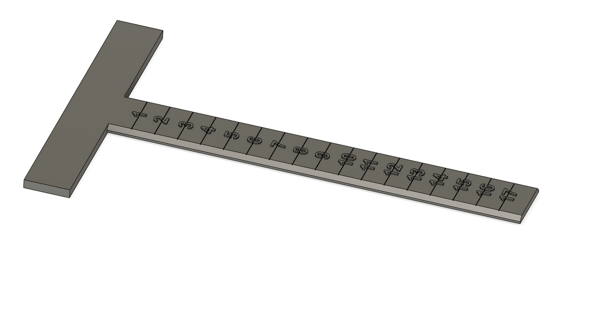 T-Ruler by BS | Download free STL model | Printables.com