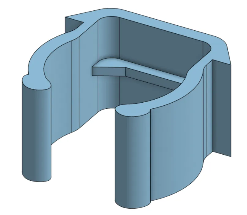 Foldable Table Leg Clip by Jray | Download free STL model | Printables.com