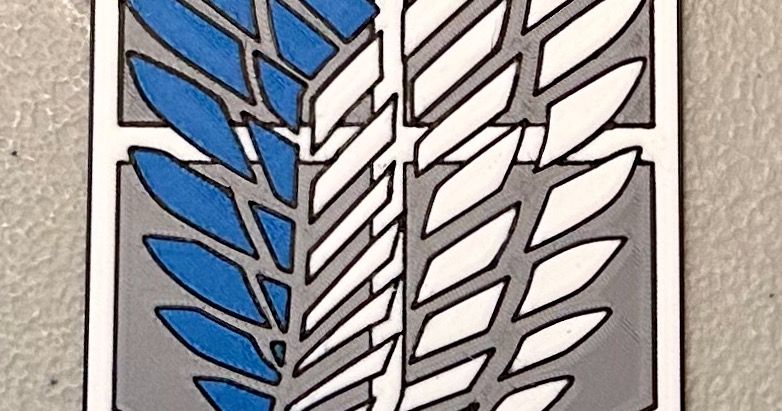 Multicolor Scout Regiment Logo Magnet by wotfan69 | Download free STL ...