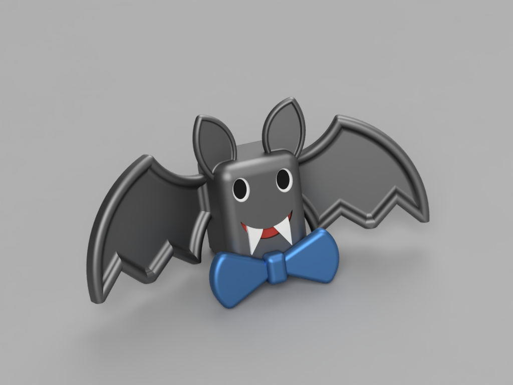 Cute bat with bowtie (no supports) by Harald Andersson | Download free ...