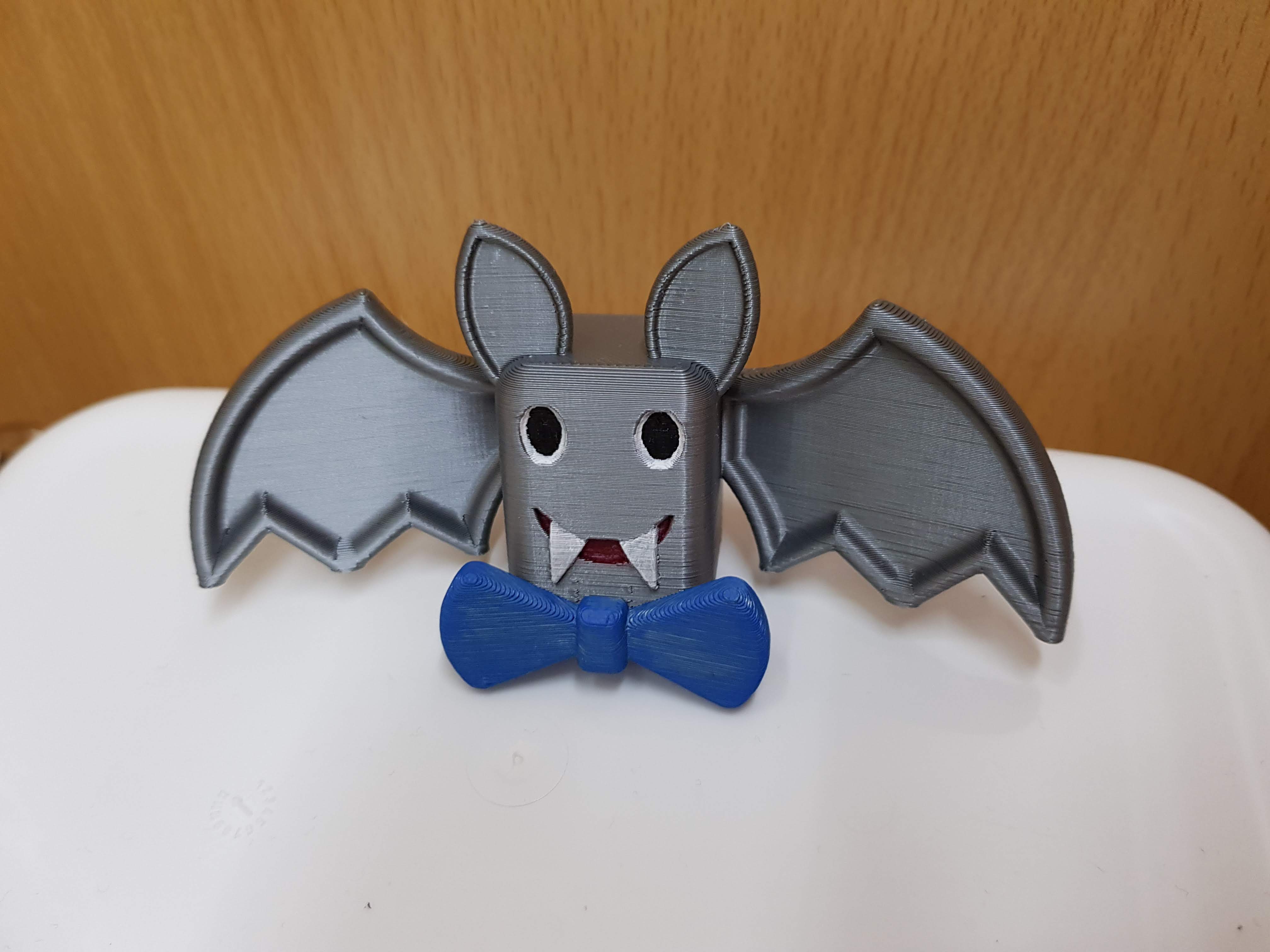 Cute bat with bowtie (no supports) by Harald Andersson | Download free ...
