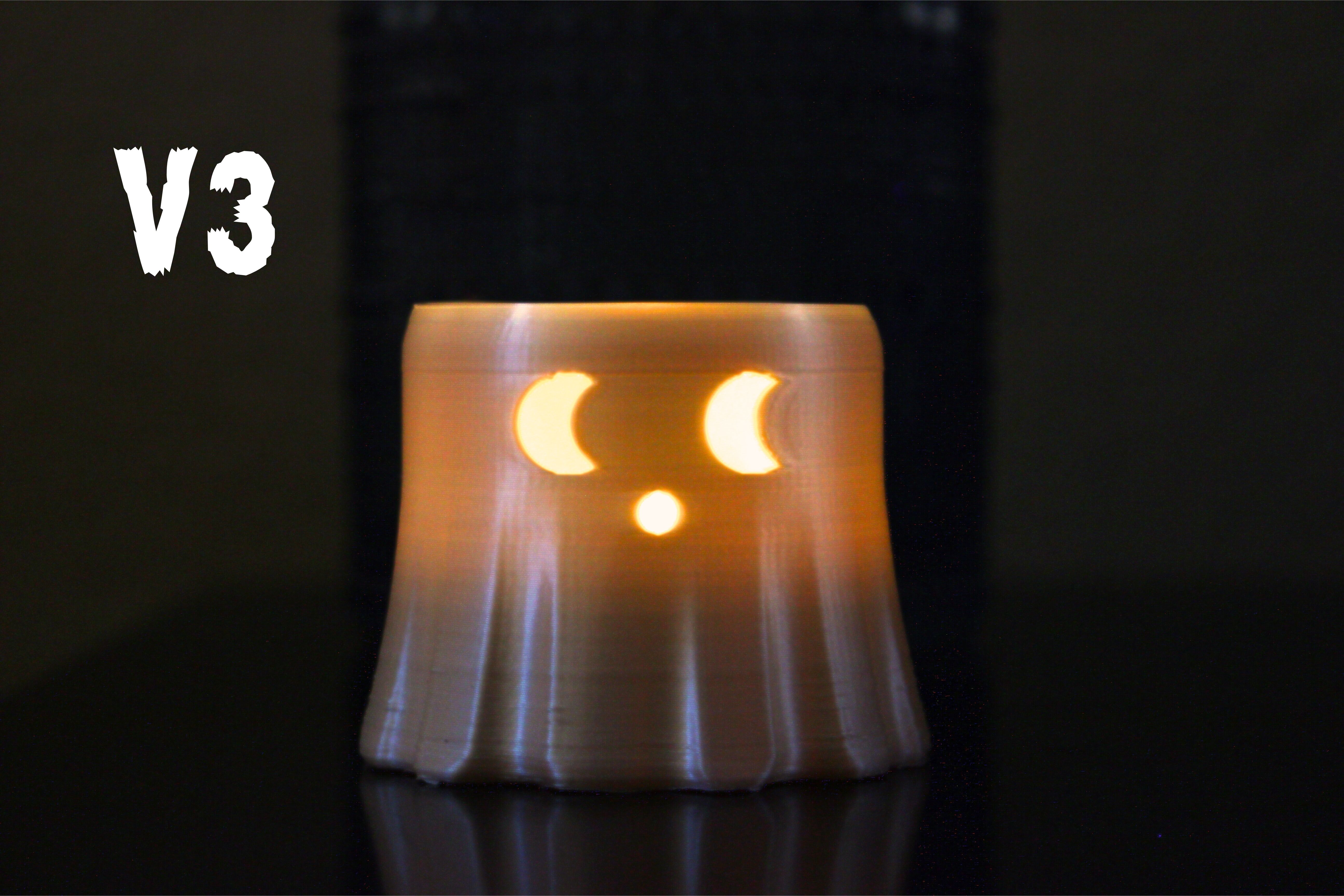 Ghost Tealight Candle Holder by Alex Gassaway | Download free STL model ...