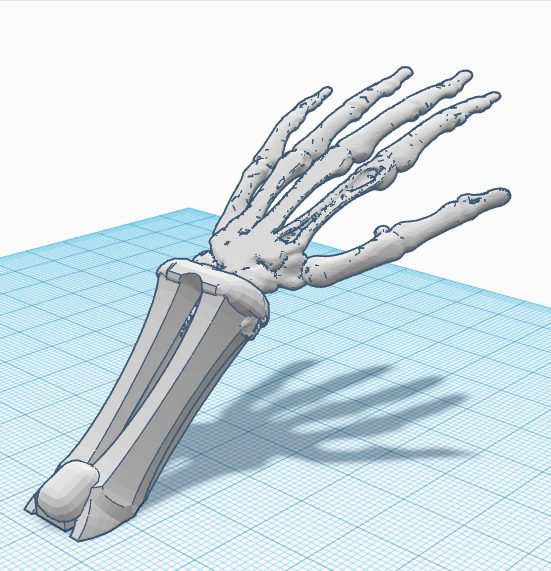 A skeleton hand for your lawn! (with hole for stake) by Basically ...