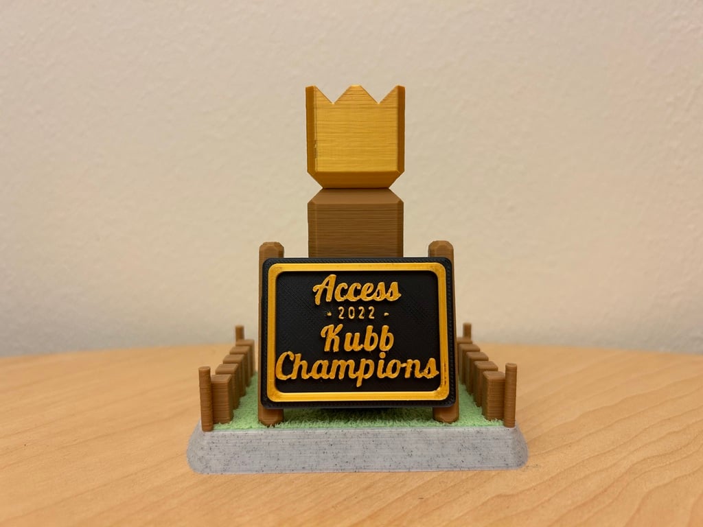 Kubb Trophy by drewbs | Download free STL model | Printables.com